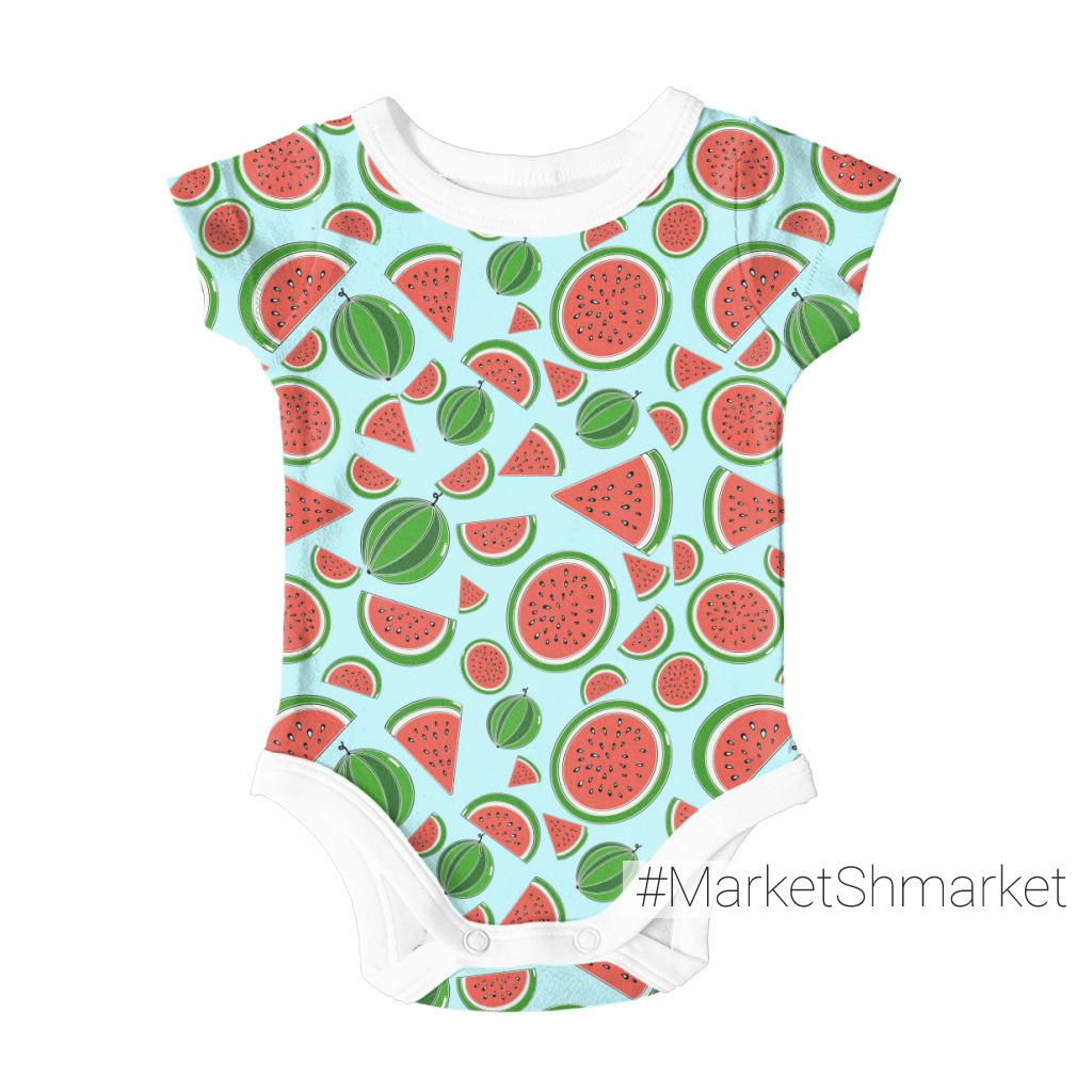 Ткани Арбуз лето - закажи на #MarketShmarket.com любая ткань с любым ...