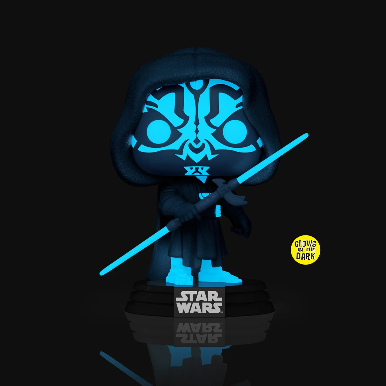 Funko POP Bobble Star Wars Darkside Darth Maul Hologram GW Exc 740 82771