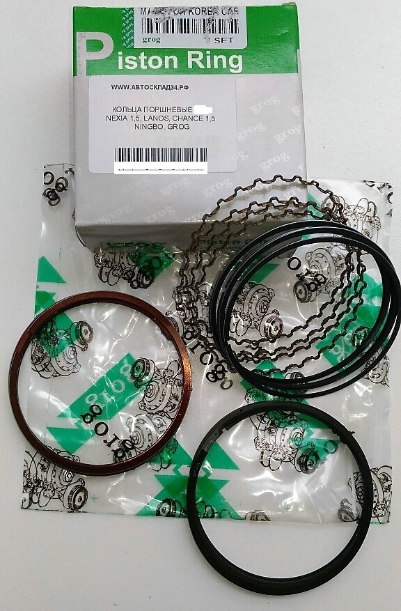 КОЛЬЦА ПОРШНЕВЫЕ 0,25 NEXIA 1,5, LANOS, CHANCE 1,5 GROG– купить в ...
