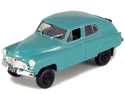 MODEL CARS 1:43 GAZ-M72 turquoise DeAgostini Auto Legends USSR #95