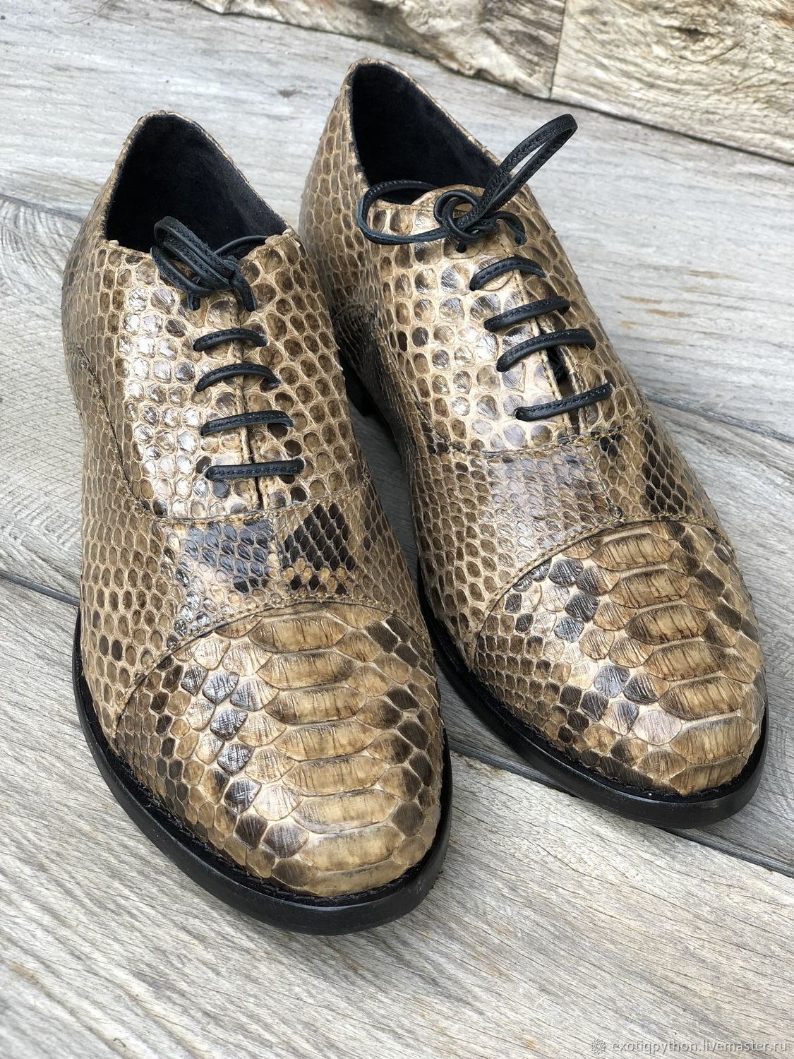 Мужские туфли из кожи питона SH-144 - EXOTIQ PYTHON