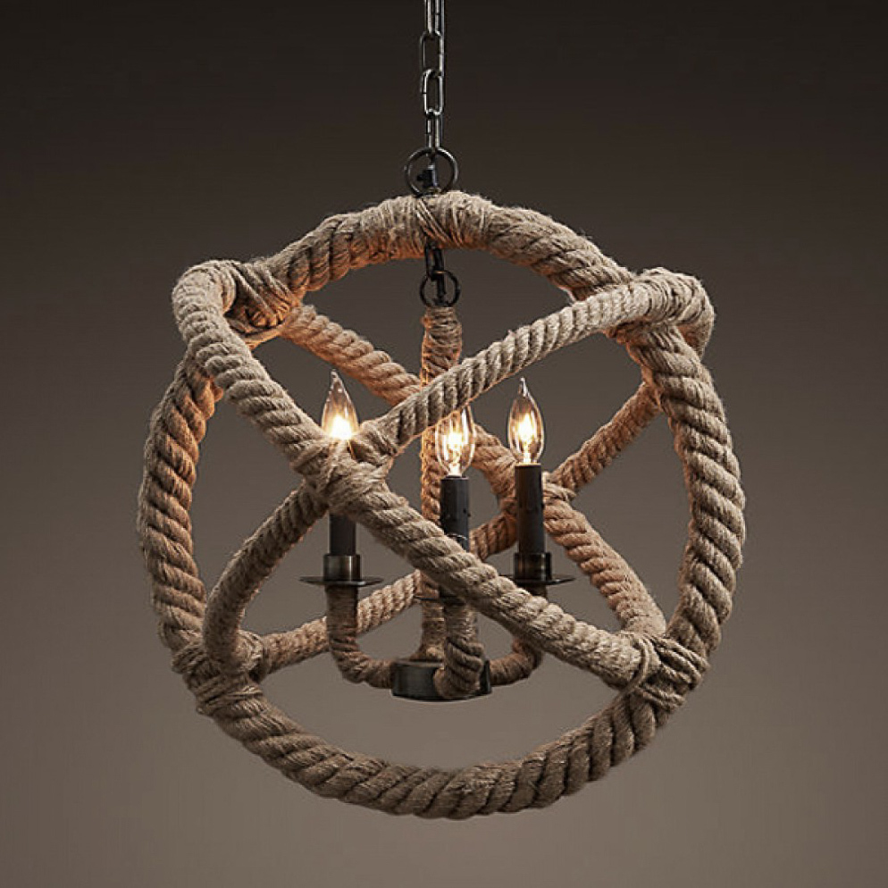 Люстра Gyro Rope 3 лампы D43 – от Restoration Hardware купить за 8800 р ...