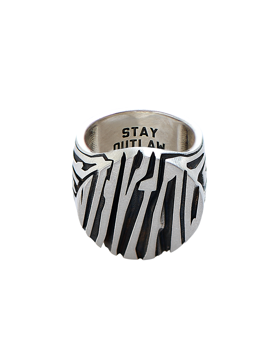 Silver Logo Signet Ring