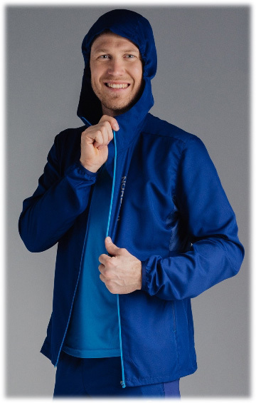 Беговой костюм с капюшоном Nordski Run Navy-Blue мужской NSM278777 ...