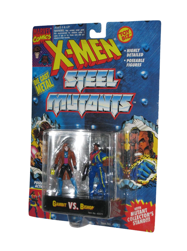 Фигурка Toy Biz Marvel X-Men Steel Mutants: Gambit vs. Bishop (Retro ...