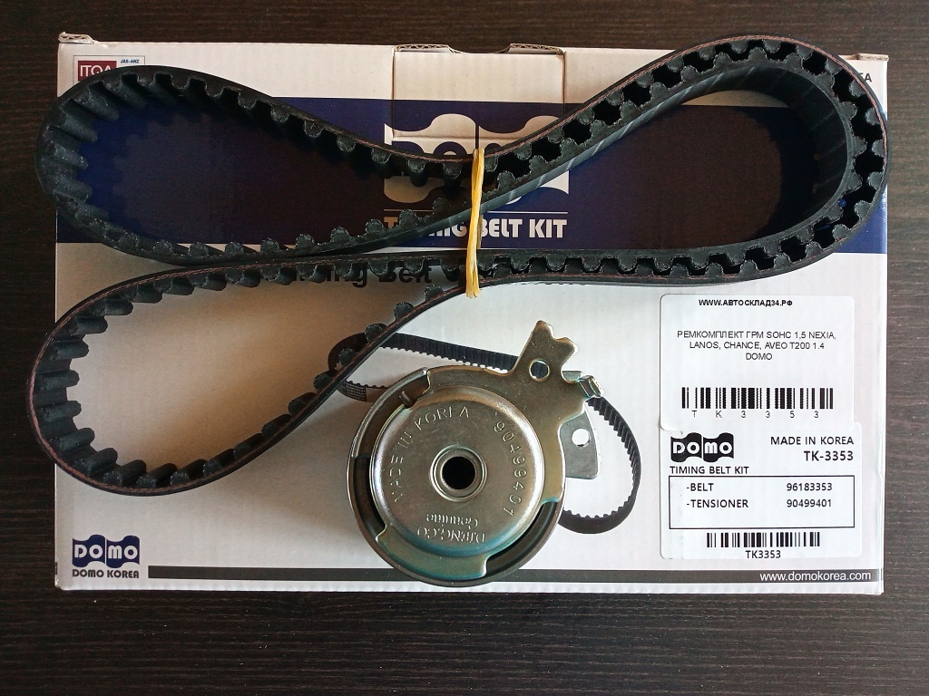 РЕМКОМПЛЕКТ ГРМ SOHC 1,5 NEXIA, LANOS, CHANCE, AVEO T200 1.4 DOMO KOREA ...