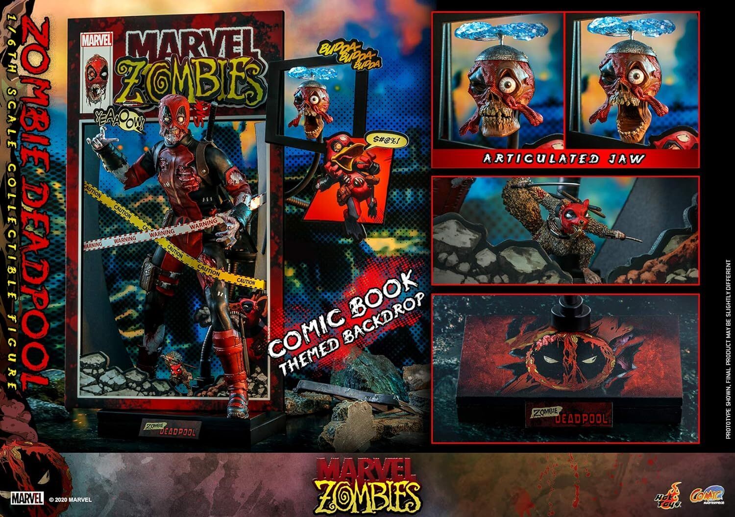 Фигурка Hot Toys Marvel Comic Masterpiece Series: Zombie Deadpool ...