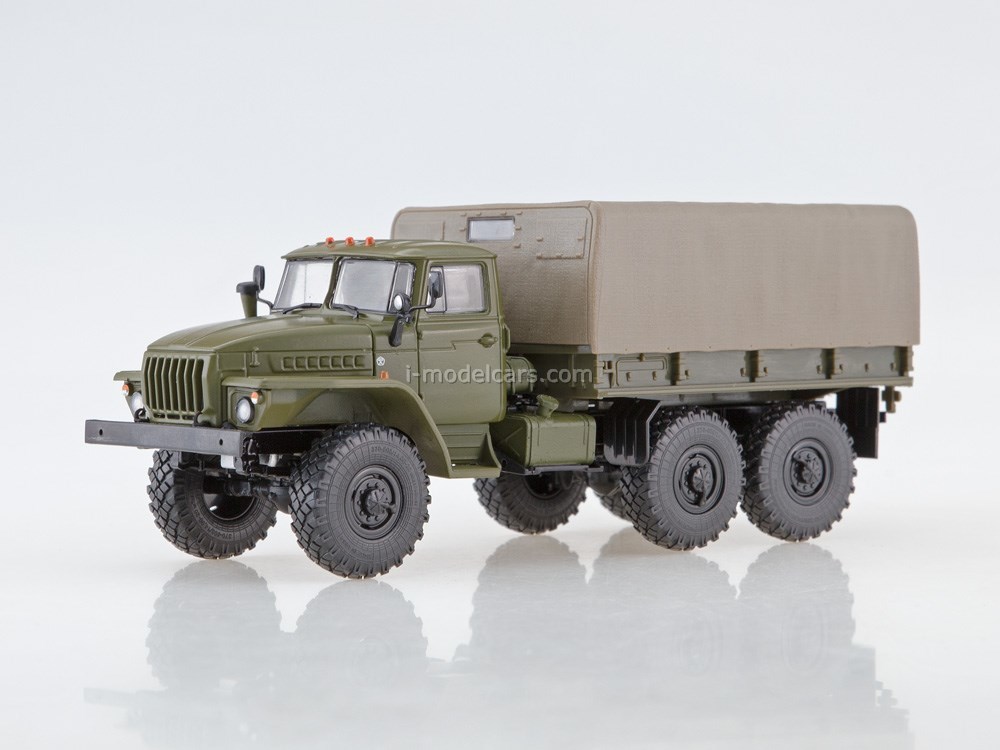 Ural-4320 6x6 Army truck with awning khaki 1:43 Our Trucks #1 (limited ...