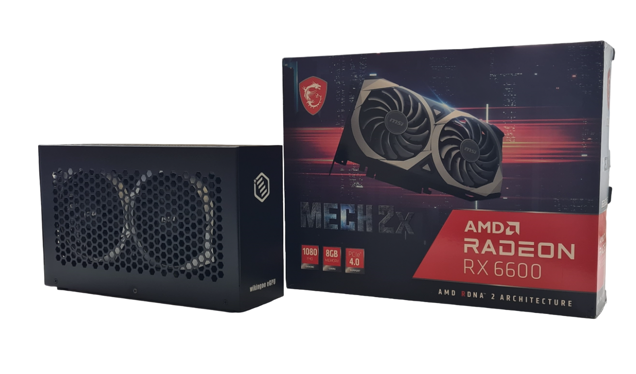 Внешняя видеокарта EGPu Wikingoo MSI AMD Radeon RX 6600 8Gb ...