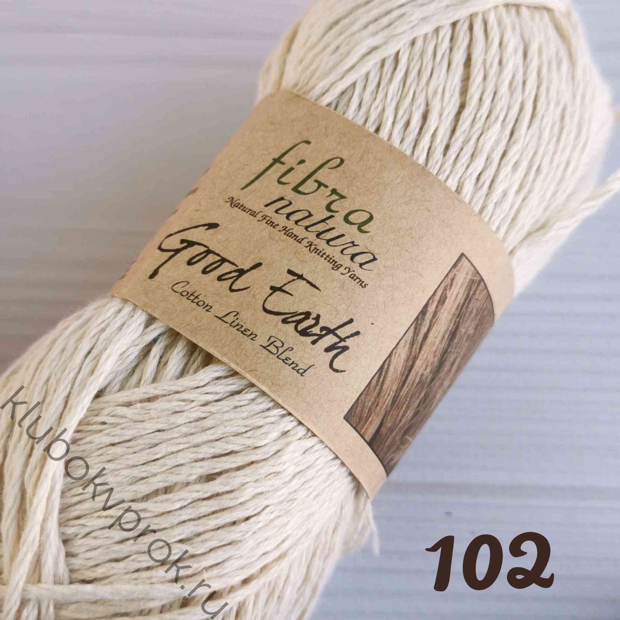 FIBRANATURA GOOD EARTH 102, Молочный - Купить.Пряжа в наличии.Быстрая ...