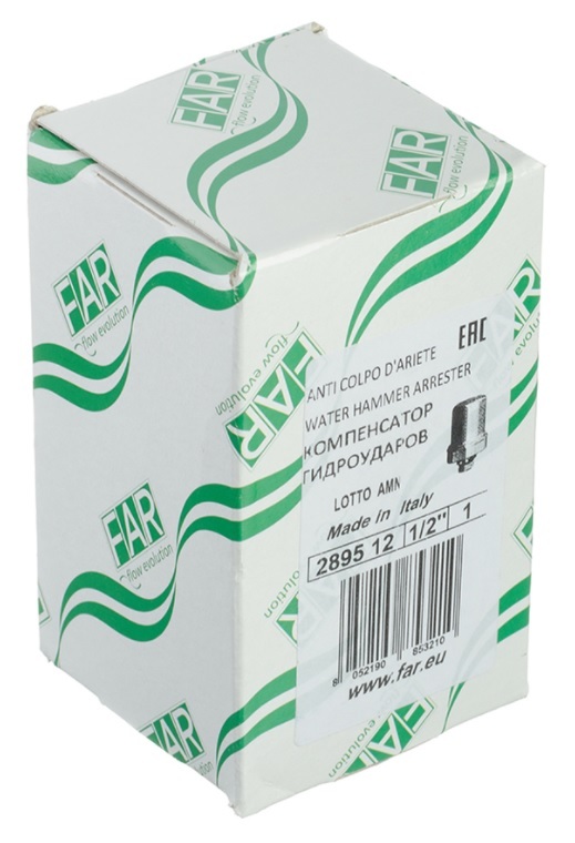 Компенсатор гидроударов FAR 1/2" НР (Р макс. 50 бар) FA 2895 12