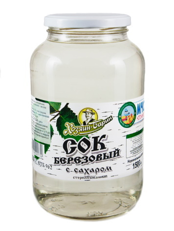 Белорусский сок березовый с сахаром 1,5л Хозяин Барин - купить с ...