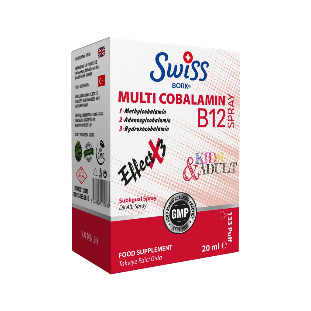 Swiss Bork Multi Cobalamin B12, для взрослых и детей, 20 мл – купить за ...