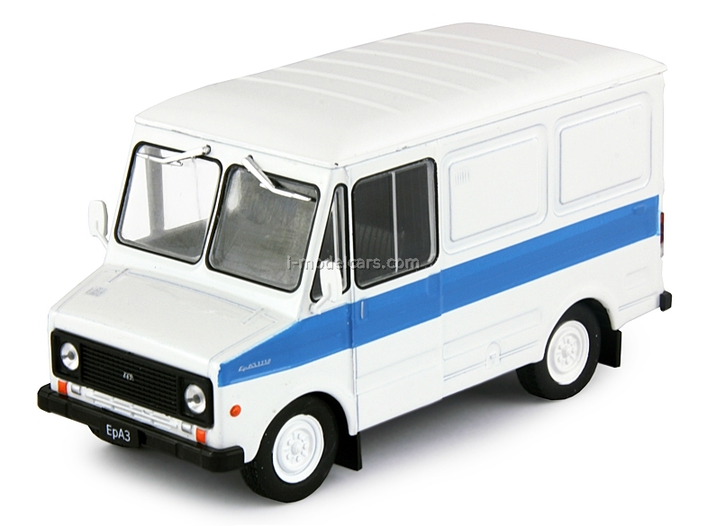 MODEL CARS 1:43 ERAZ-3730 white-blue DeAgostini Auto Legends USSR #114