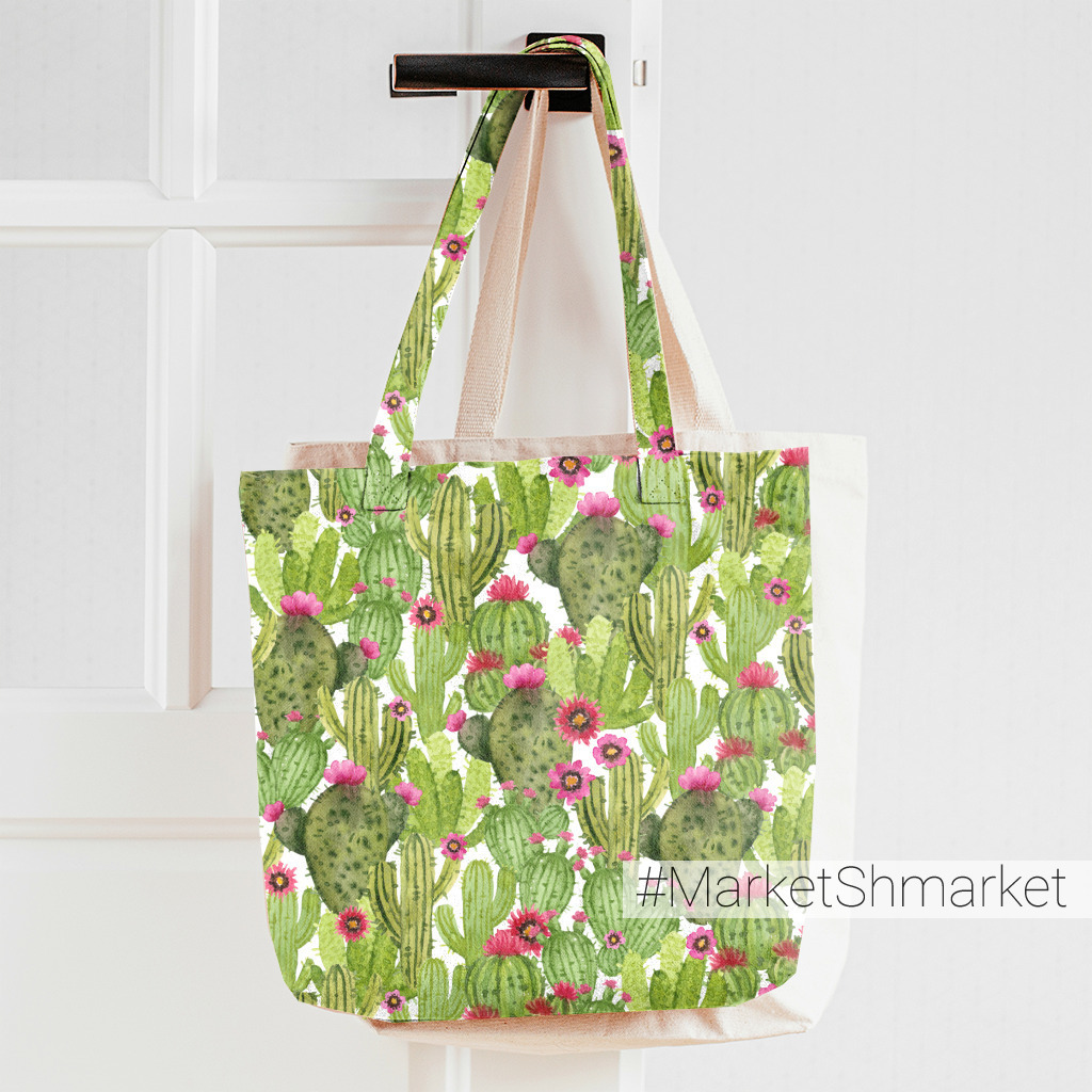 Ткани Кактусы с розовыми цветами - закажи на #MarketShmarket.com любая ...