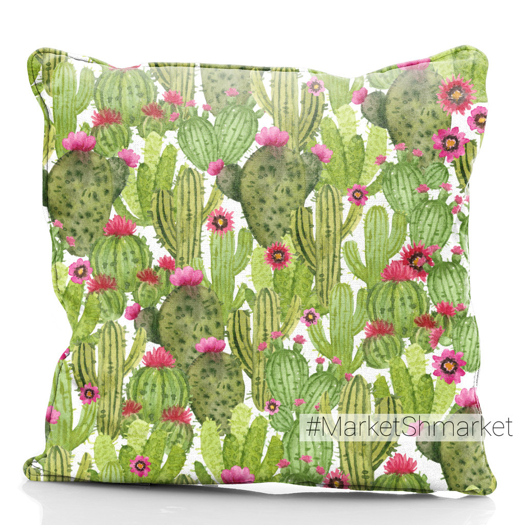 Ткани Кактусы с розовыми цветами - закажи на #MarketShmarket.com любая ...
