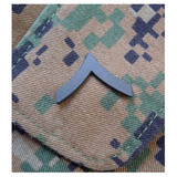 Знак US Army The rank badge USMC - Pfc. - BLACK