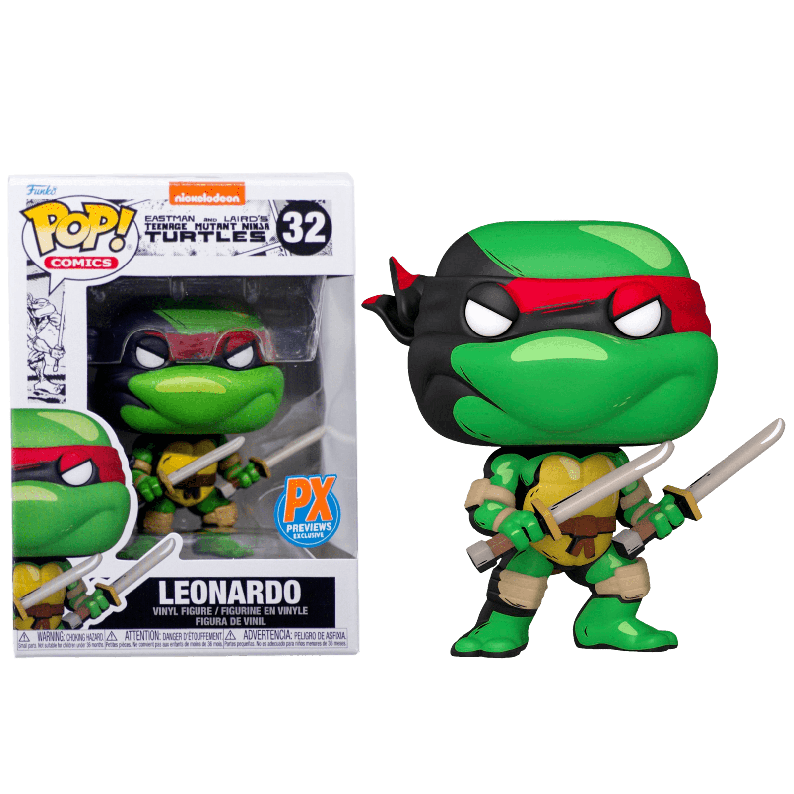Фигурка Funko POP! TMNT Comics: Leonardo (PX Exc) (32) – купить по ...