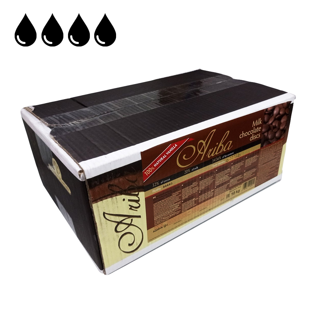 Молочный шоколад "Ariba Latte Dischi" 32% , коробка 10 кг - купить по ...