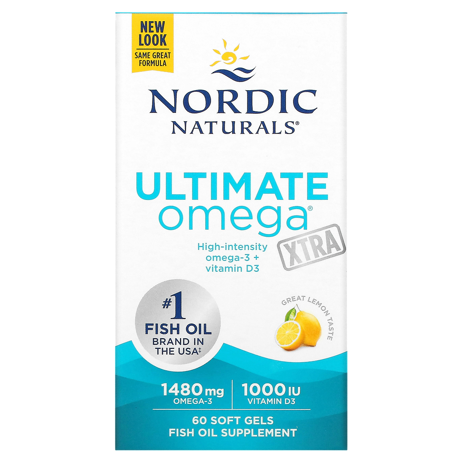 Nordic Naturals, Ultimate Omega Xtra, высокоэффективные омега-3 кислоты ...