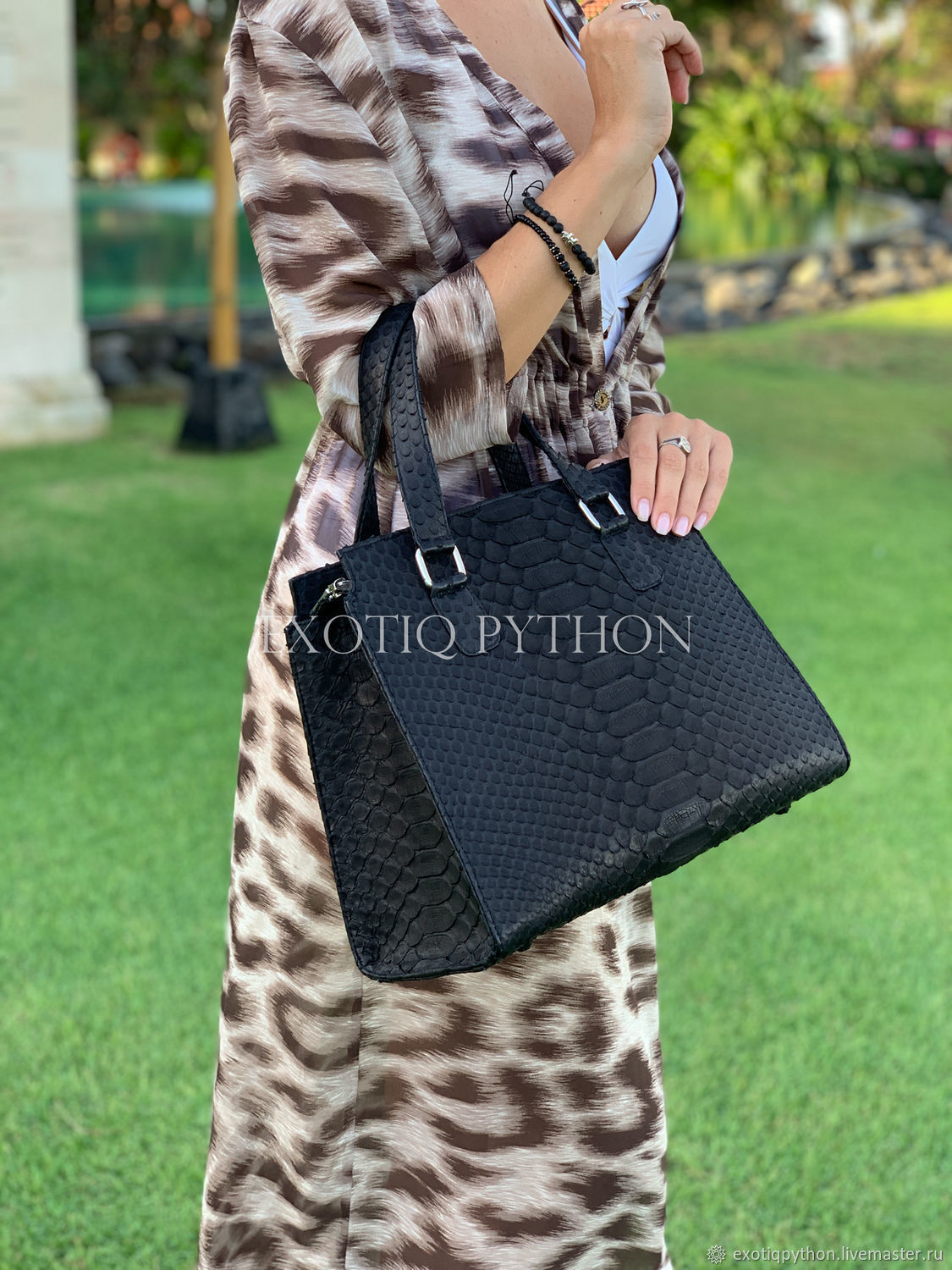 Сумка из кожи Драгон питона BG-503 - EXOTIQ PYTHON