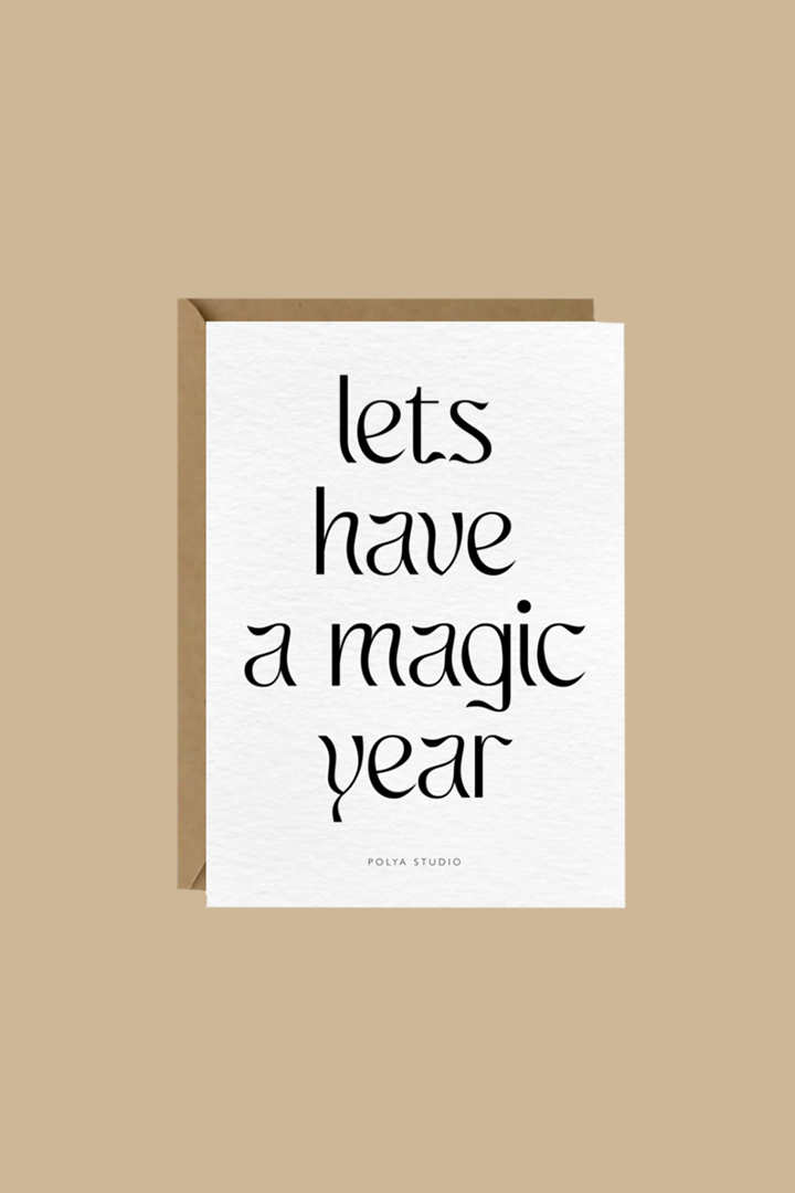 Открытка MAGIC YEAR / Polya Studio – купить за 150 ₽ | Veter Shop