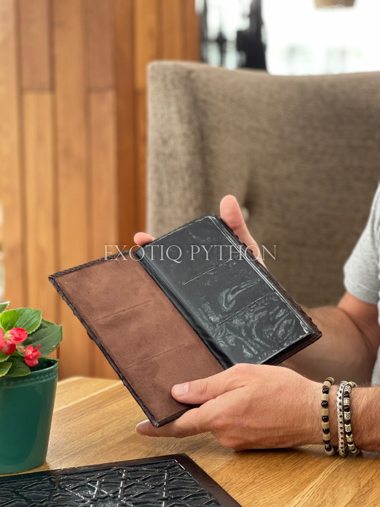 Визитница из кожи питона AC-77 - EXOTIQ PYTHON