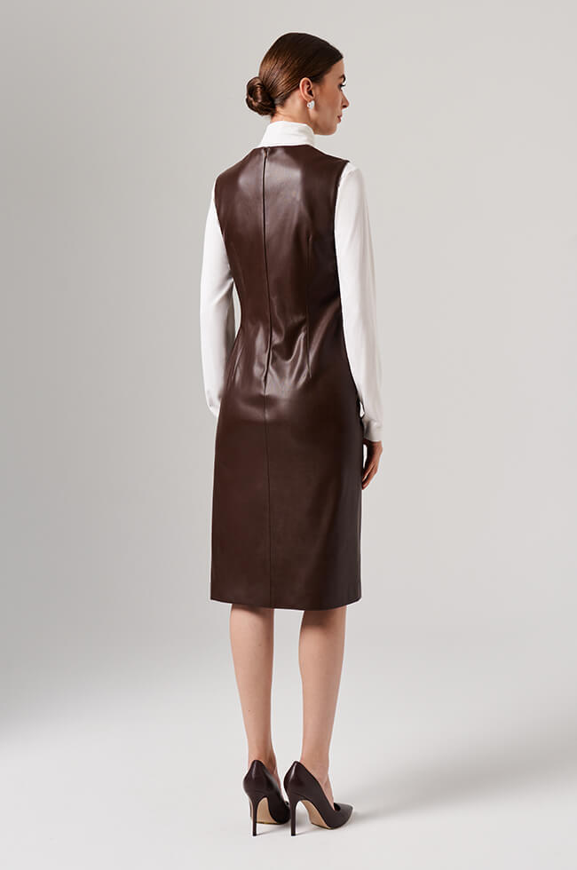 51644 Платье женское (шоколадный) - купить онлайн | NELVA