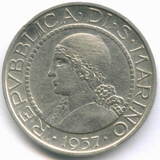 5 лир 1937 год. Сан-Марино. Серебро VF – купить за 1 550 ₽ | BANKNOTNIK