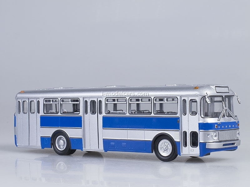 MODEL CARS Ikarus-556 silver-blue Hungary Soviet Bus 1:43