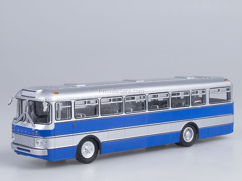 MODEL CARS Ikarus-556 silver-blue Hungary Soviet Bus 1:43