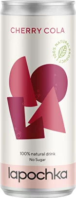 Купить Газированный напиток Лапочка Черри Кола / Lapochka Cherry Cola 0.33 - банка, Производство ...