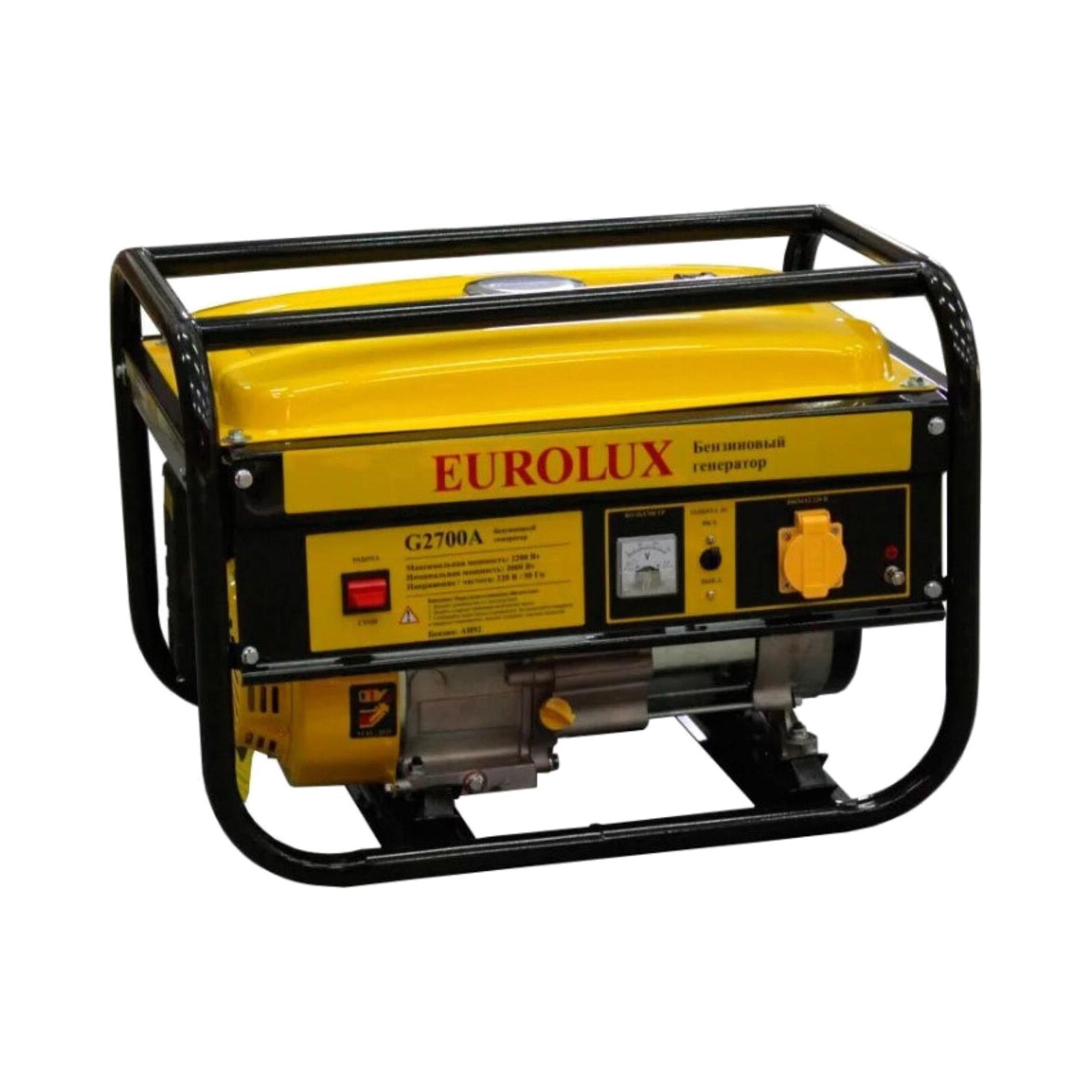 Электрогенератор Eurolux G2700A, бенз., 2.2 кВт, 220В, 5.5 л.с., 15 л ...