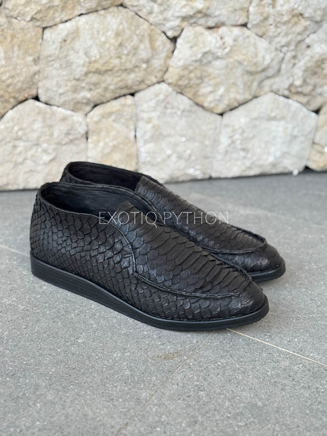Мужские лоферы из кожи питона SH-196 - EXOTIQ PYTHON