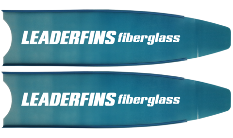 Лопасти Leaderfins Blue Ice (стеклотекстолит) синяя отбортовка, с ...
