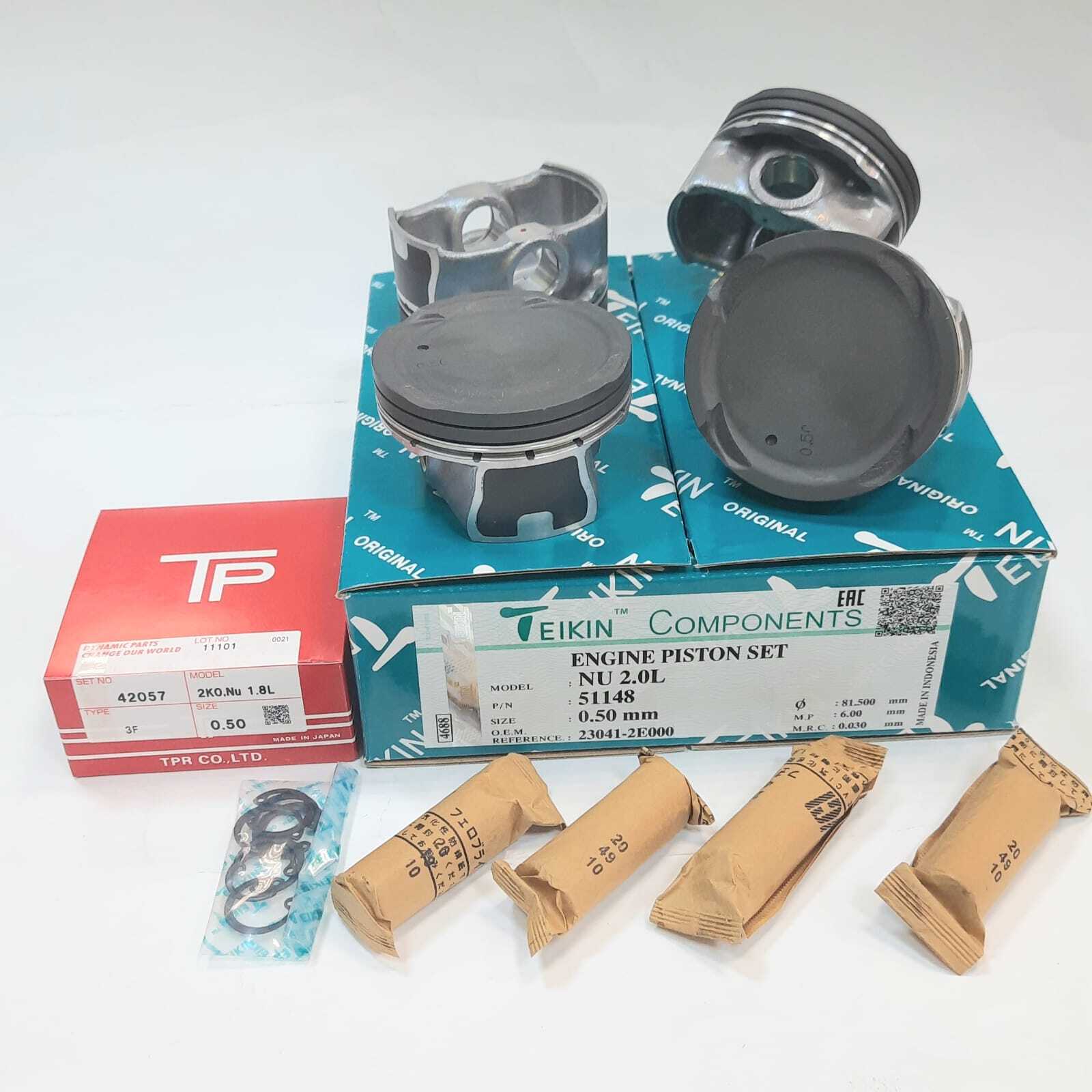 Поршни Teikin с кольцами TP +0.50 G4NA – купить за 12 000 ₽ | pistonshop.ru