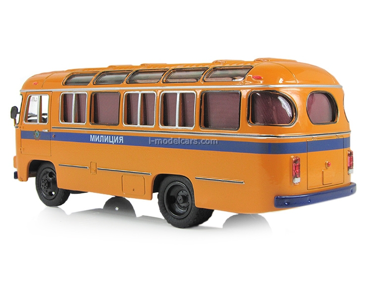 MODEL CARS PAZ-672M Police Soviet Bus 1:43