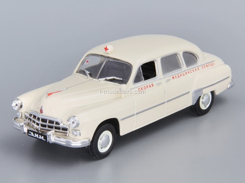 MODEL CARS 1:43 GAZ-12B ZIM-12B Ambulance USSR DeAgostini Service ...