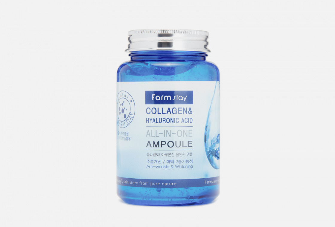 FarmStay All In One Collagen and Hyaluronic Ampoule Сыворотка с ...