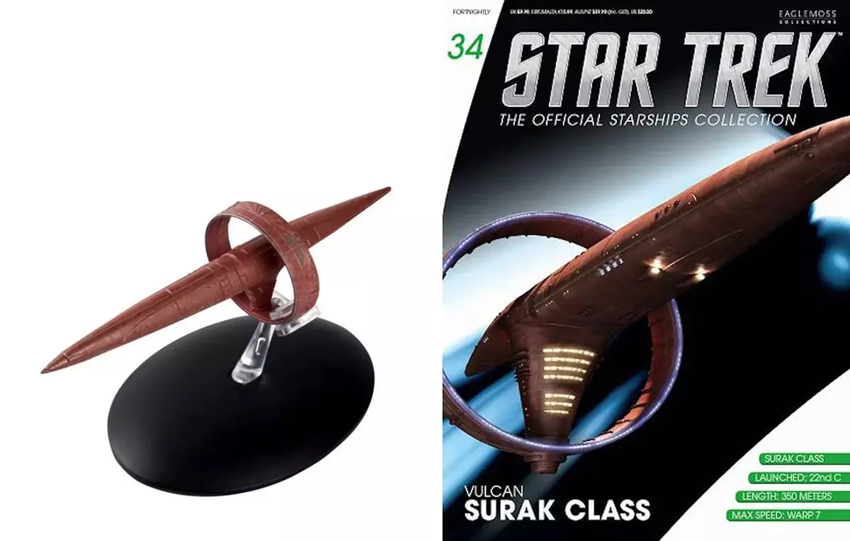 «Eaglemoss Star Trek Starships Collection Nº 34 Vulcan Surak Class» за ...