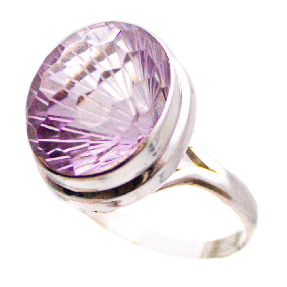 Кольцо серебро 925° из аметиста — купить ювелирные кольца | ural-mineral