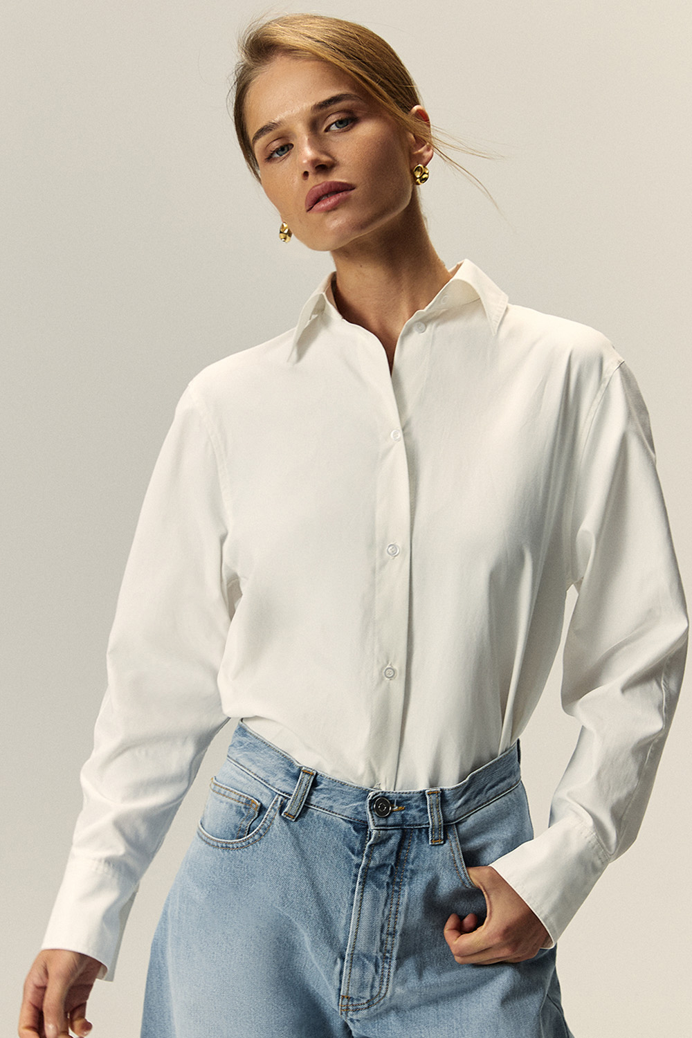 Рубашка классическая из хлопка AMAN Белый K25-31 купить по цене 7 900 ...