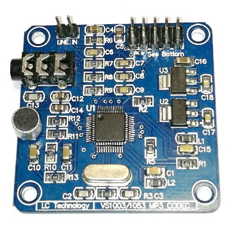 VS1053 модуль MP3-проигрывателя с функцией записи звука