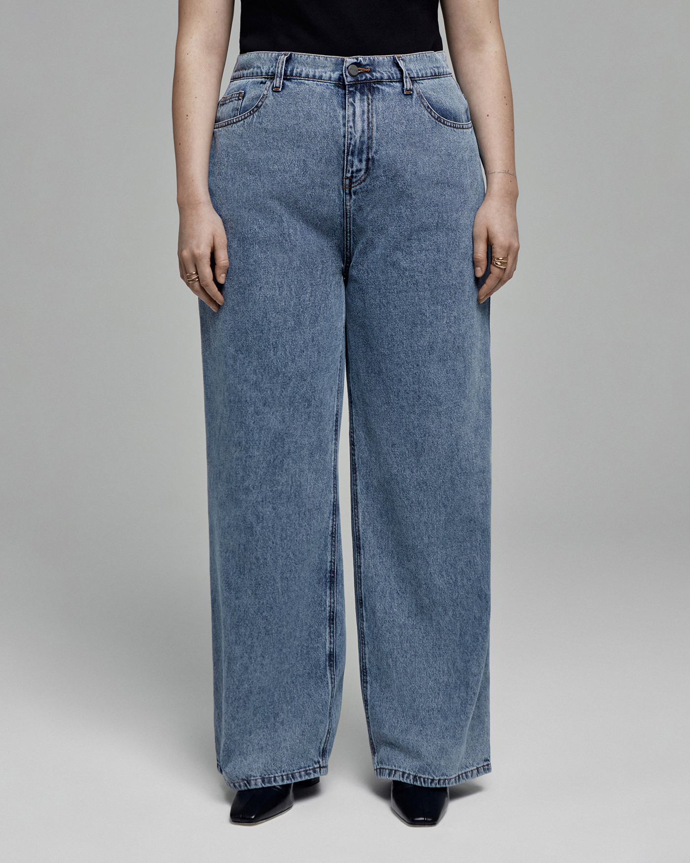 Джинсы широкие (Голубой) купить в интернет-магазине Divno — Новинки