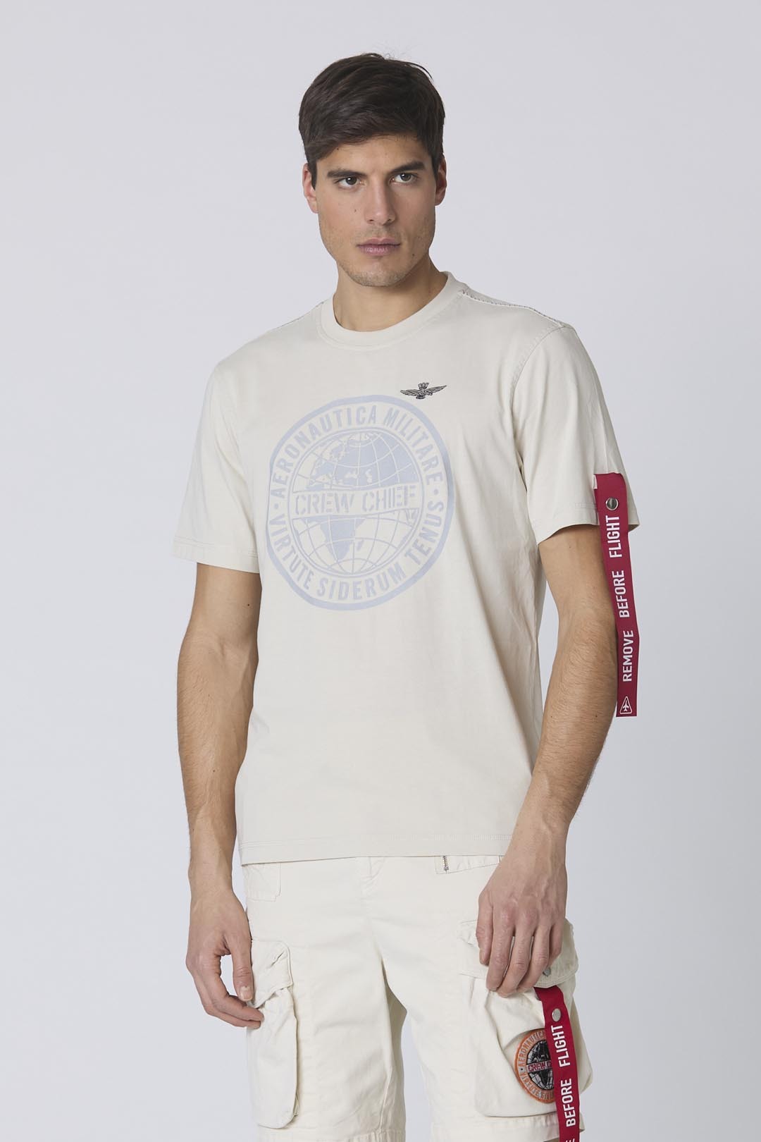 Футболка из хлопка – купить за 9 240 ₽ | Aeronautica Militare ...