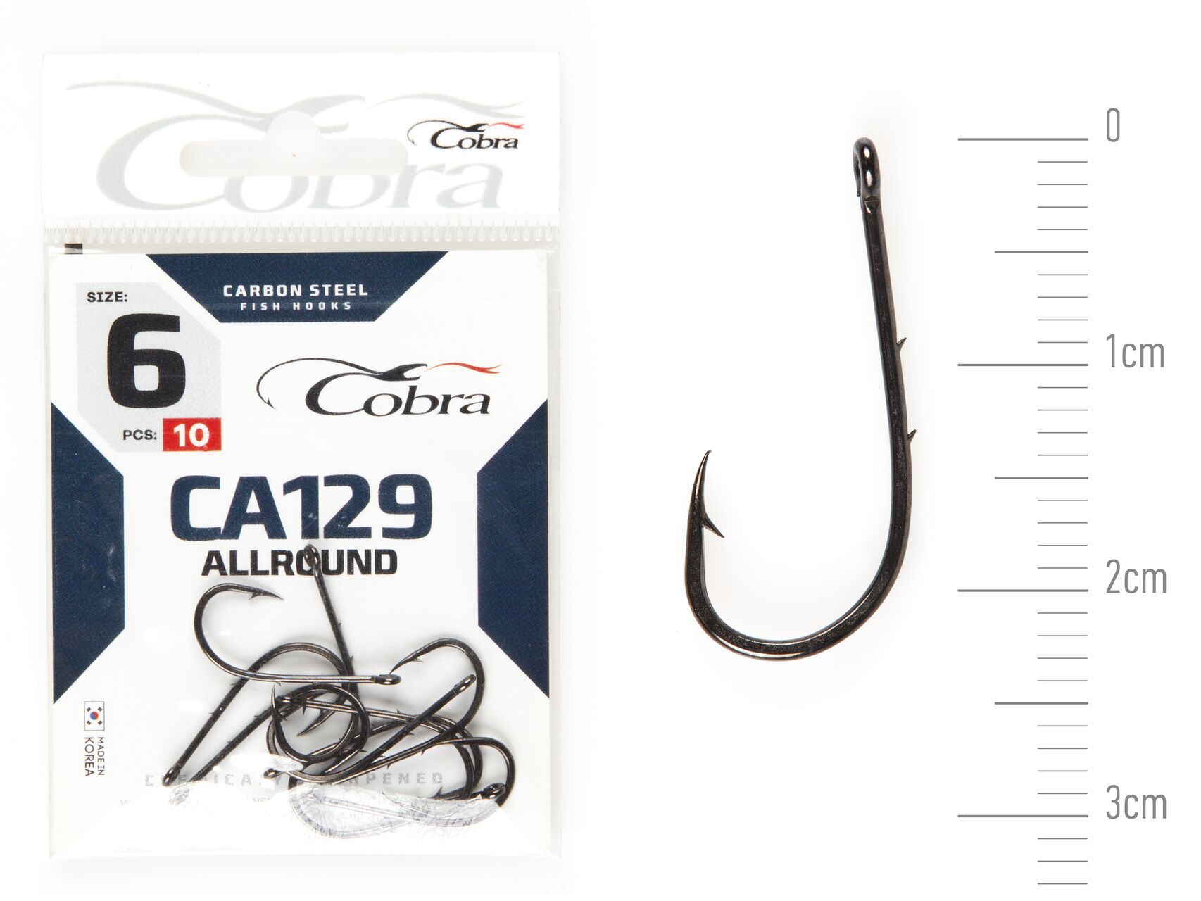 Крючки Cobra BAITHOLDER CA129, размер №6, упаковка 10 шт. - купить в ...