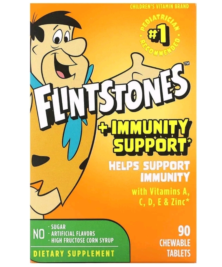 Flintstones, Мультивитамины для детей, плюс поддержка иммунитета, 90 ...