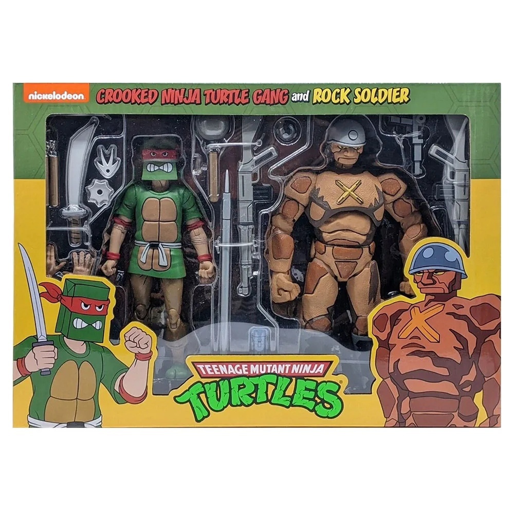 NECA Teenage Mutant Ninja Turtles Crooked Ninja Turtle Gang and Rock Soldier 2 Packs 11 490 11 490