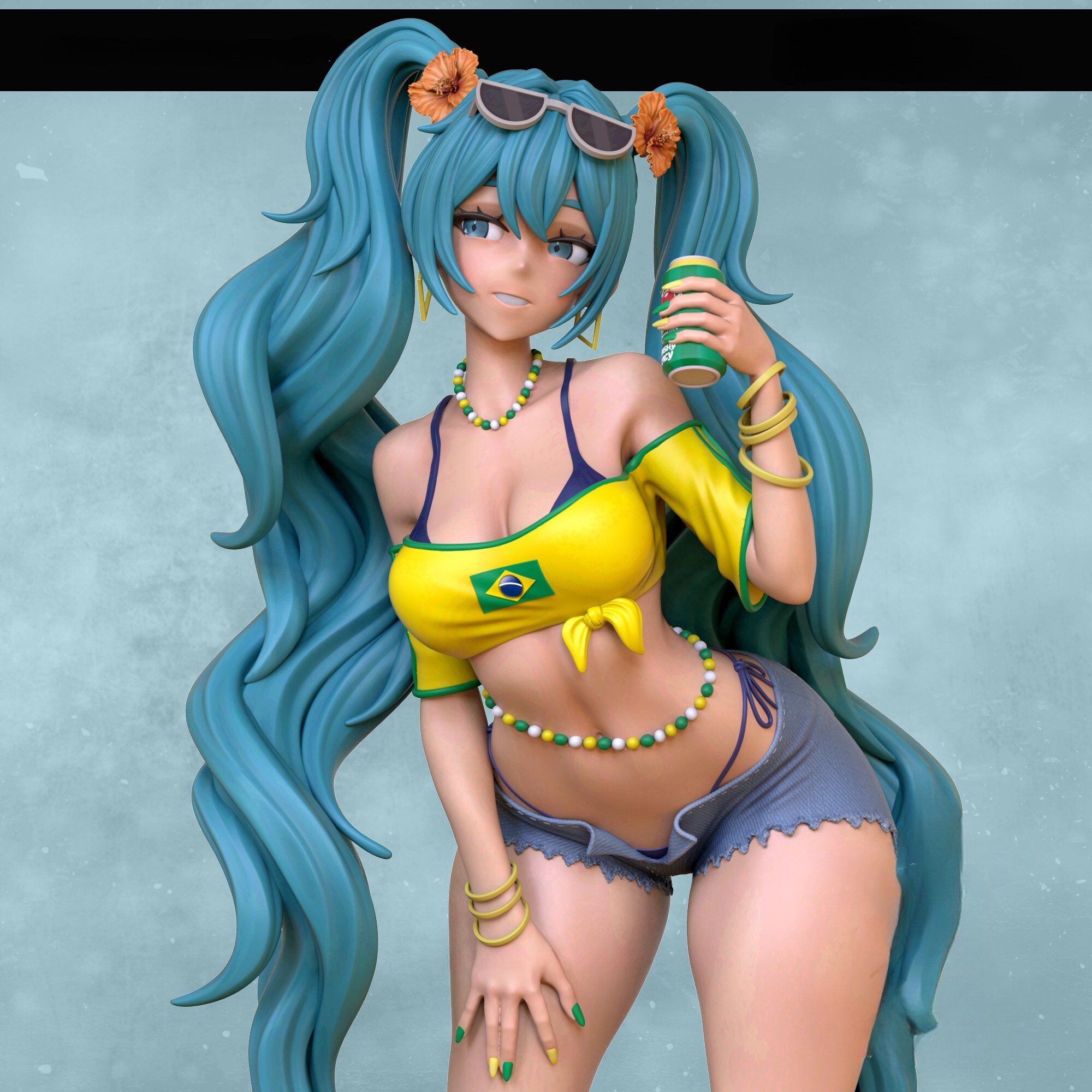 Brazilian Miku Vocaloid FIGURIUM Brazilian Miku Vocaloid FIGURIUM