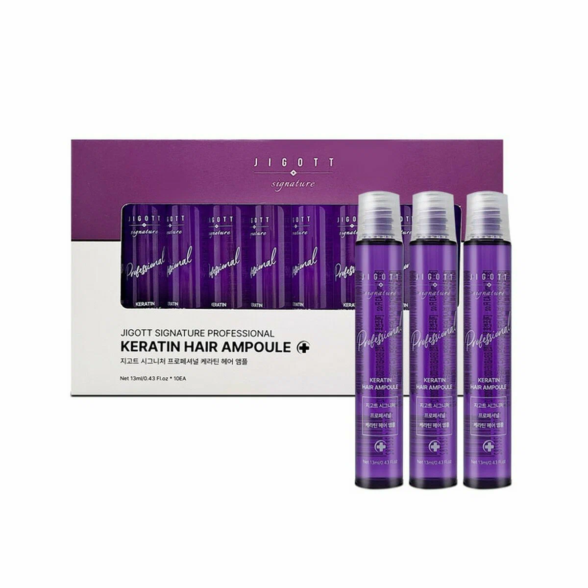 Ампульный филлер для волос с кератином Jigott Signature Professional ...